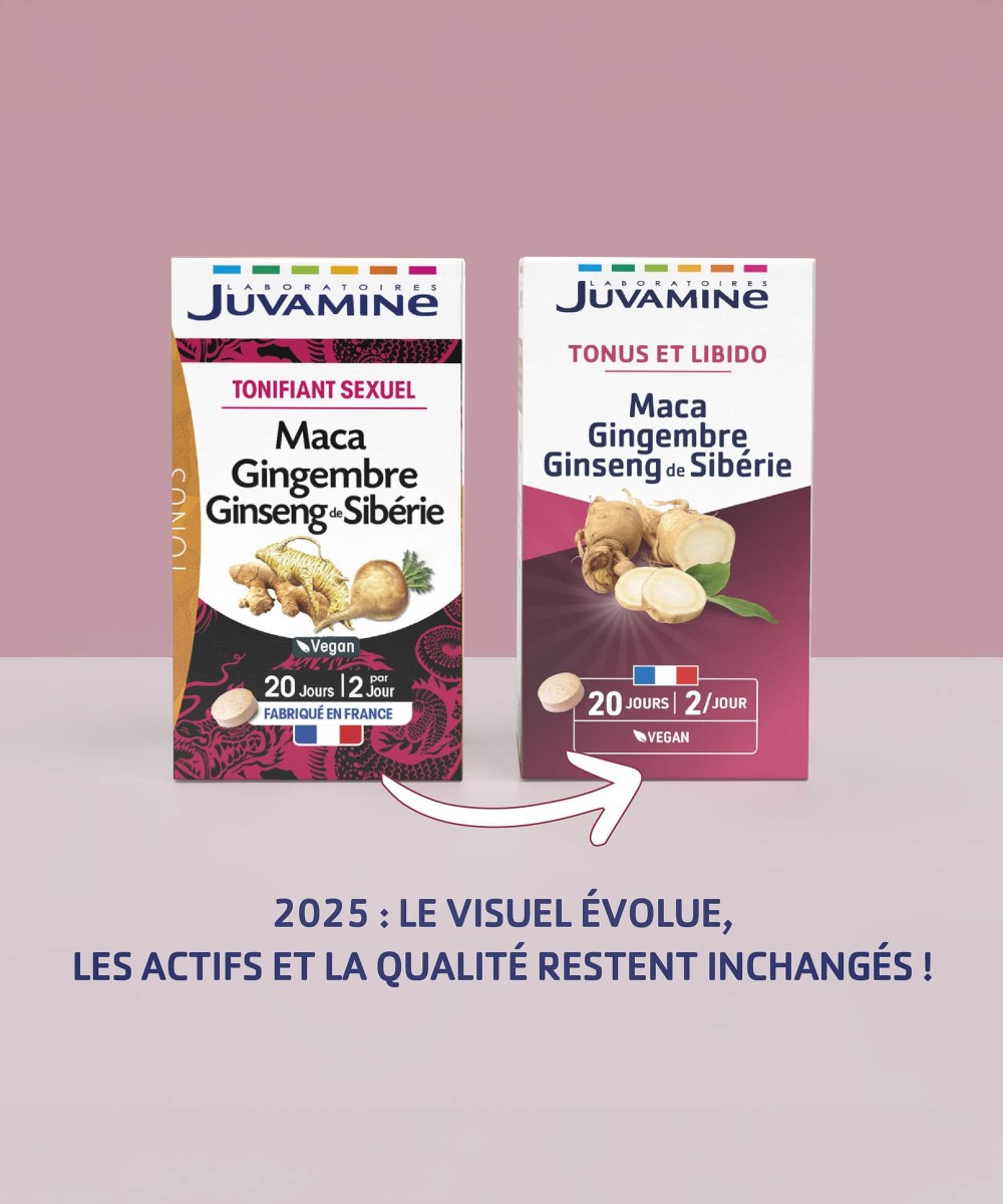 Maca Gingembre Ginseng de Sibérie - Tonus et libido - 40 comprimés ...