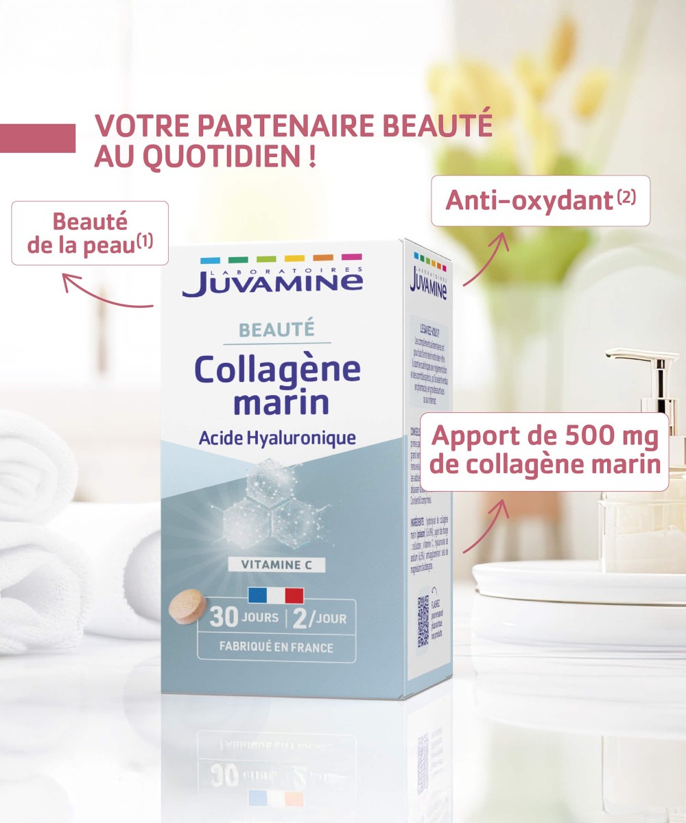 Collagène Marin Acide Hyaluronique - Beauté - Comprimés | Juvamine